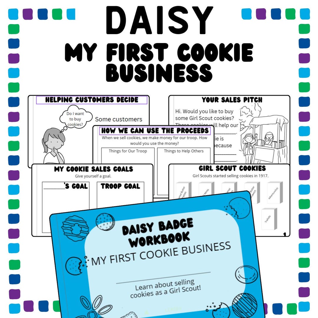 Girl Scout Daisy My First Cookie Business Badge Booklet - Girl Scouts ...