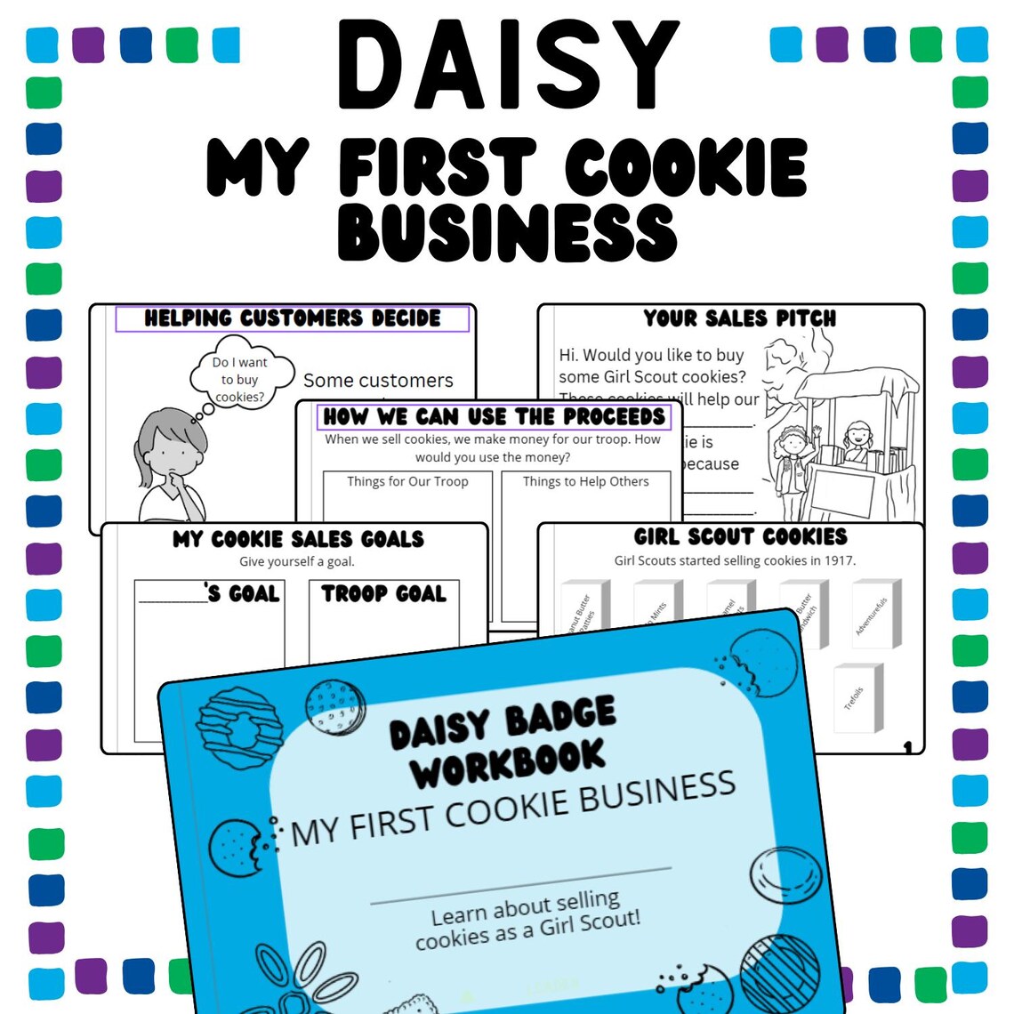 Girl Scout Daisy My First Cookie Business Badge Booklet - Girl Scouts ...