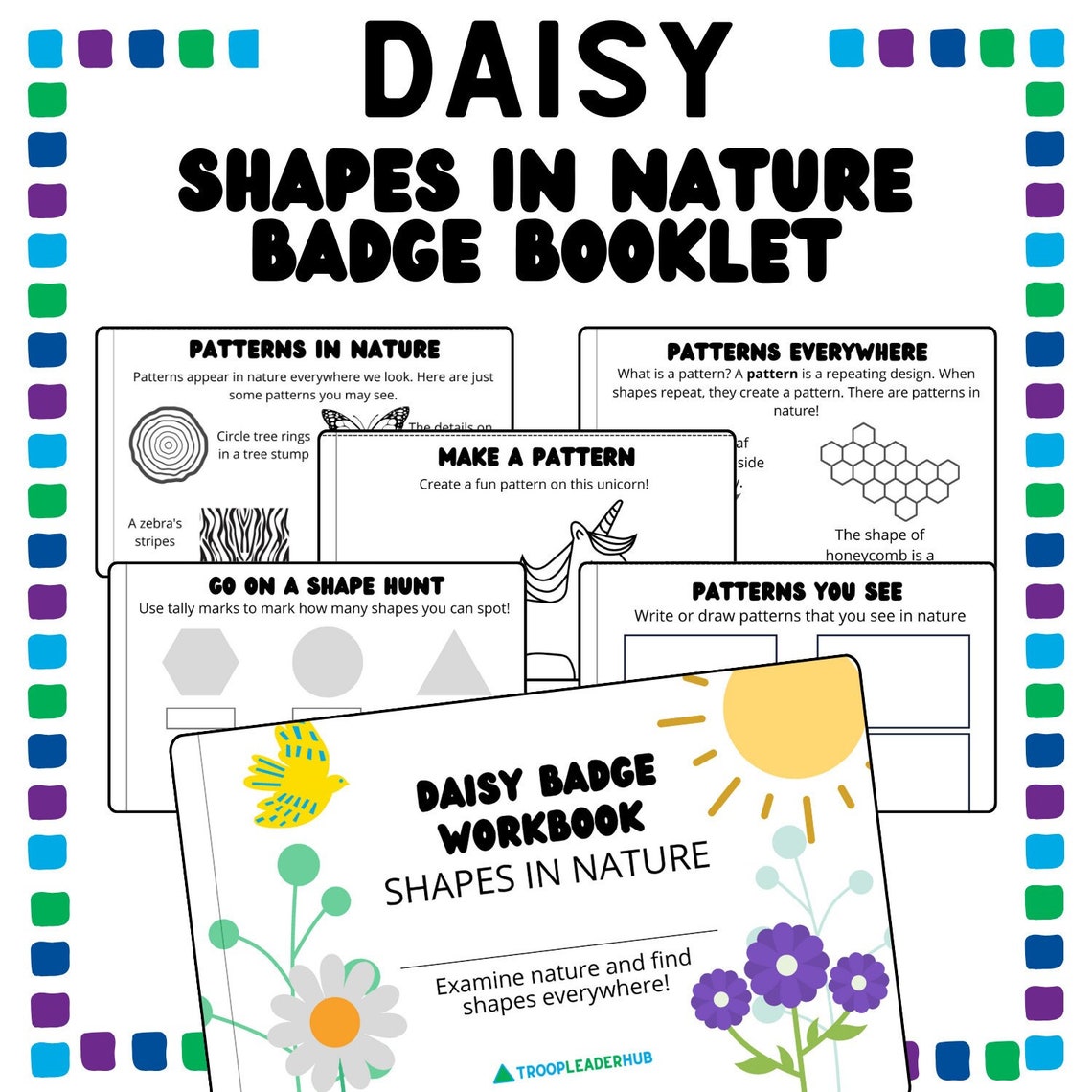 Girl Scout Daisy Shapes in Nature Badge Booklet - Girl Scouts Daisies ...
