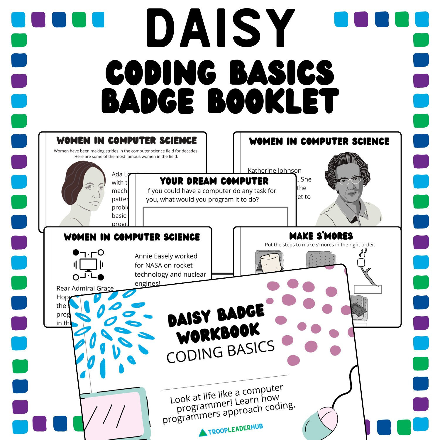 Girl Scouts Daisy Coding Basics Badge Booklet - Printable, Digital ...