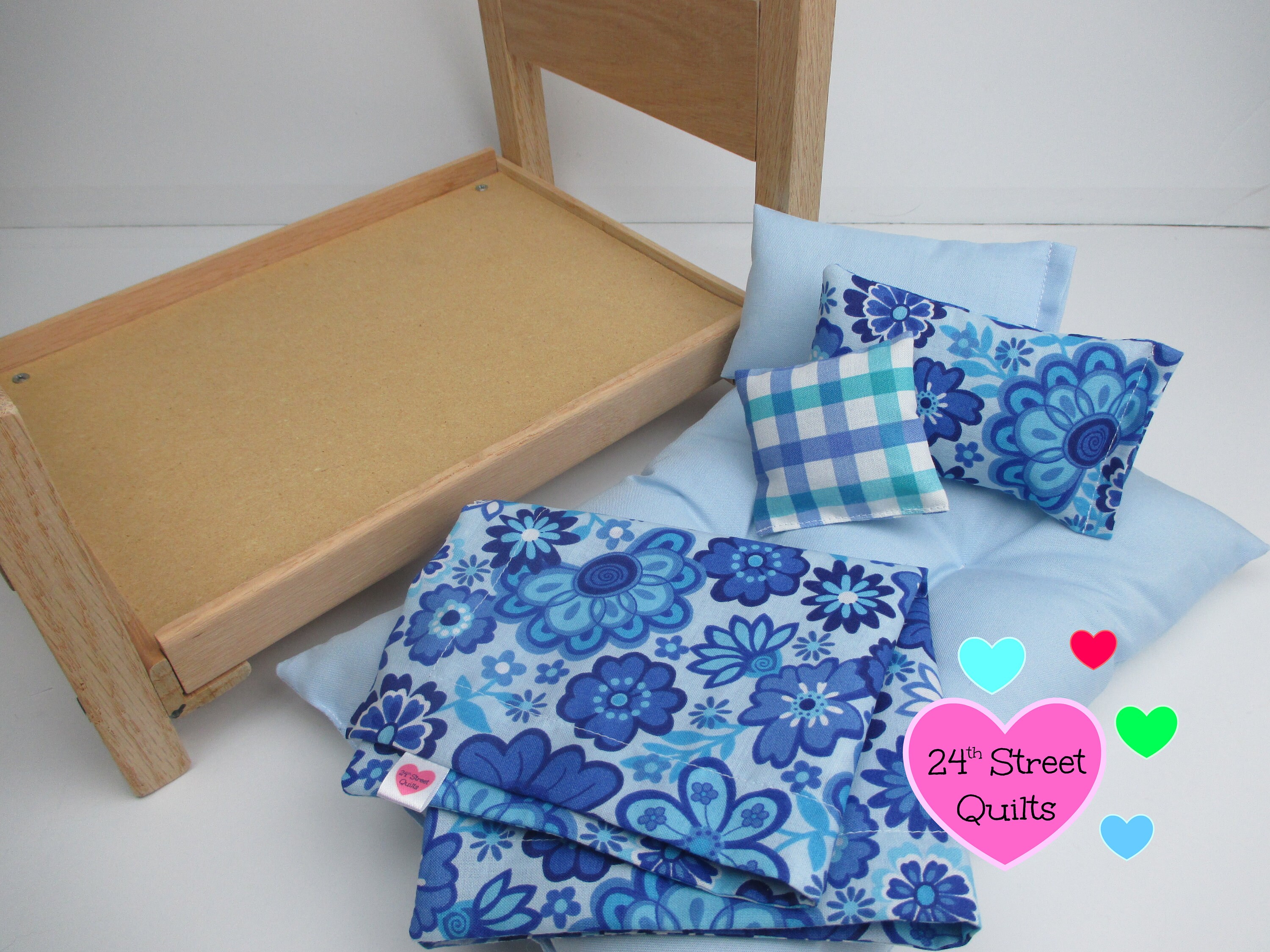 12 X 8 Inch Doll Bed With Mattress and Bedding Doll Bed Set - Etsy UK