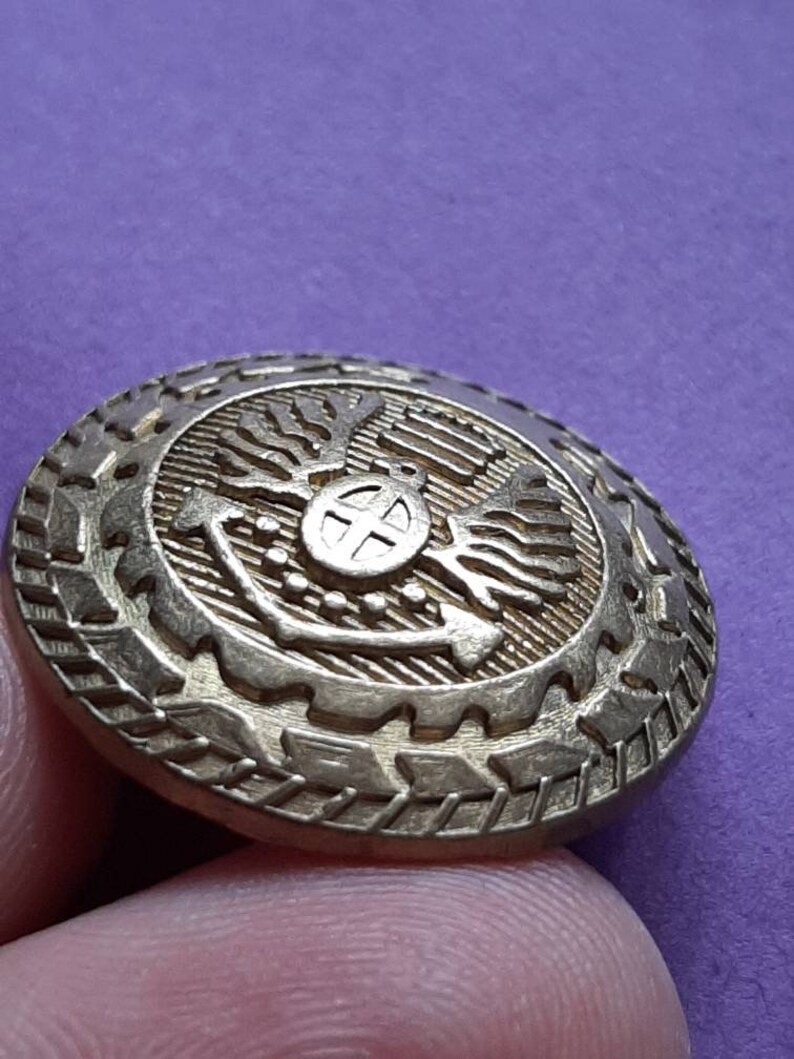 Old Detailed Brass Military Buttons Heraldry Button Coat of - Etsy