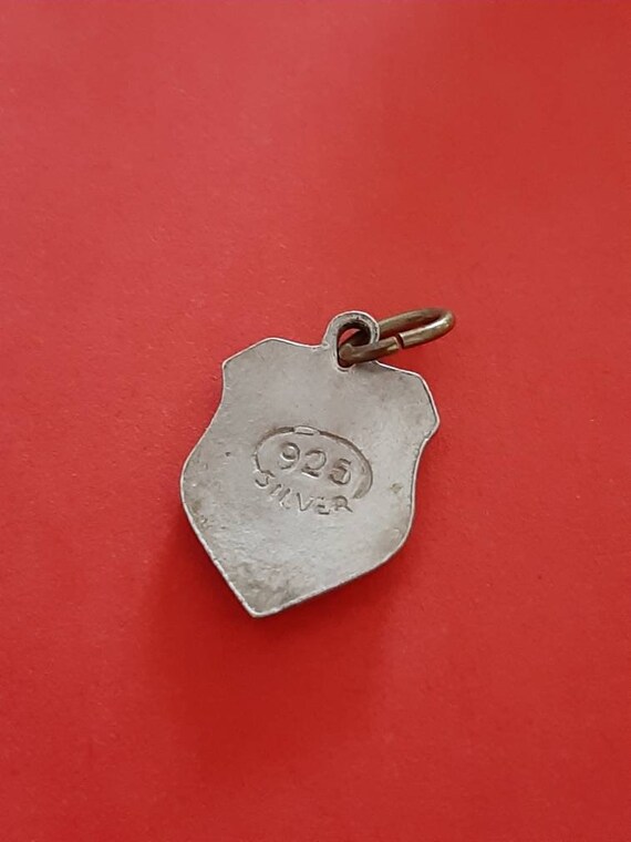 Vintage Italian silver 925 hallmarked and enamel Cese… - Gem