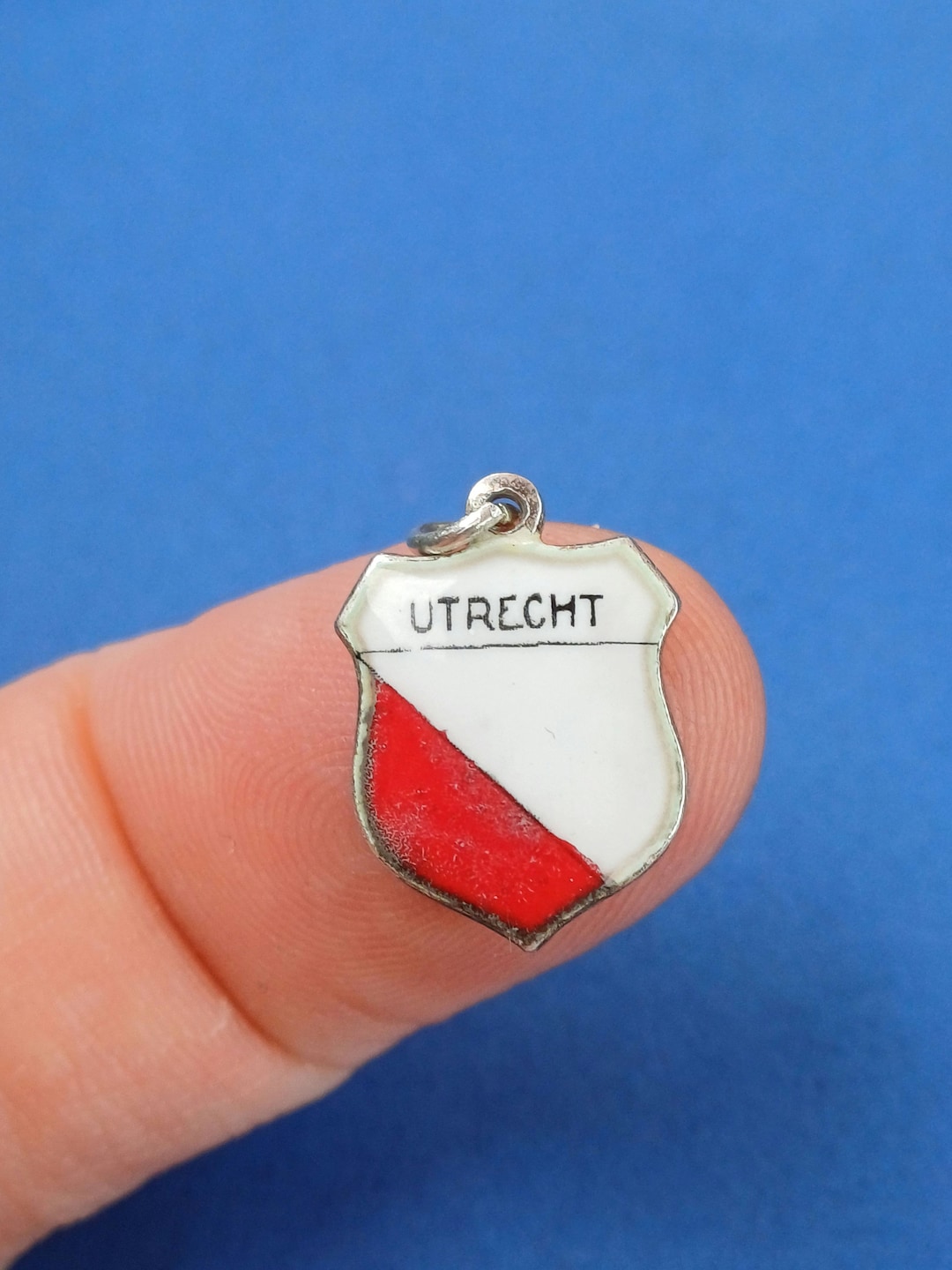 Vintage Dutch Silver Hallmarked and Enamel Charm of Utrecht, Vintage ...