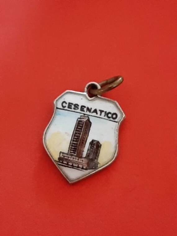 Vintage Italian silver 925 hallmarked and enamel Ces… - Gem