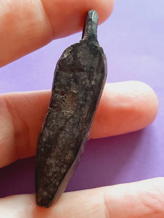Vintage African wooden handcarved talisman pendant, o… - Gem