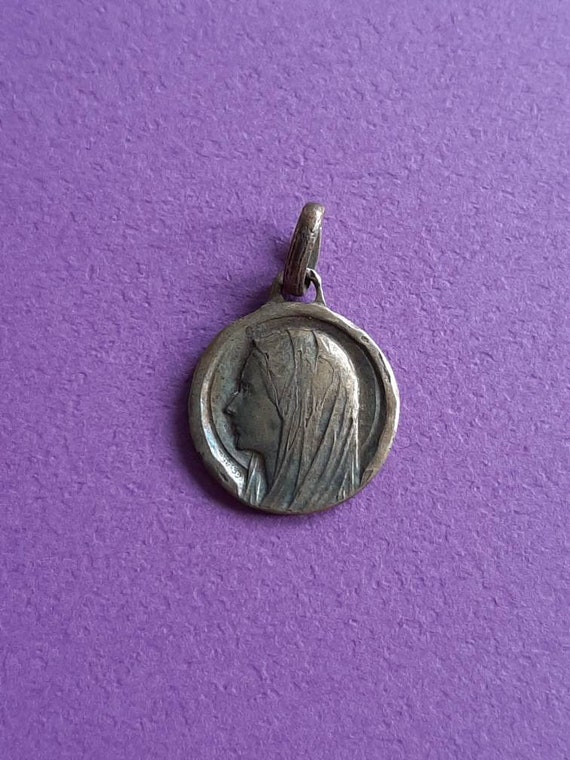 Vintage religious Catholic French unique copper penda… - Gem