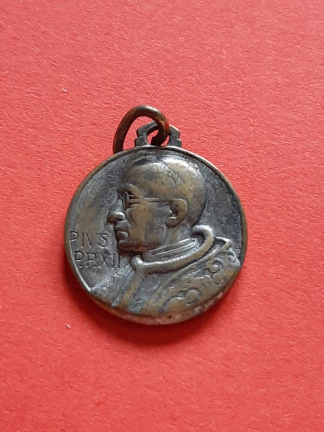 Vintage Religious Catholic Vatican Brass Medal Pendant of Our Lady of Perpetual Help With Child ...