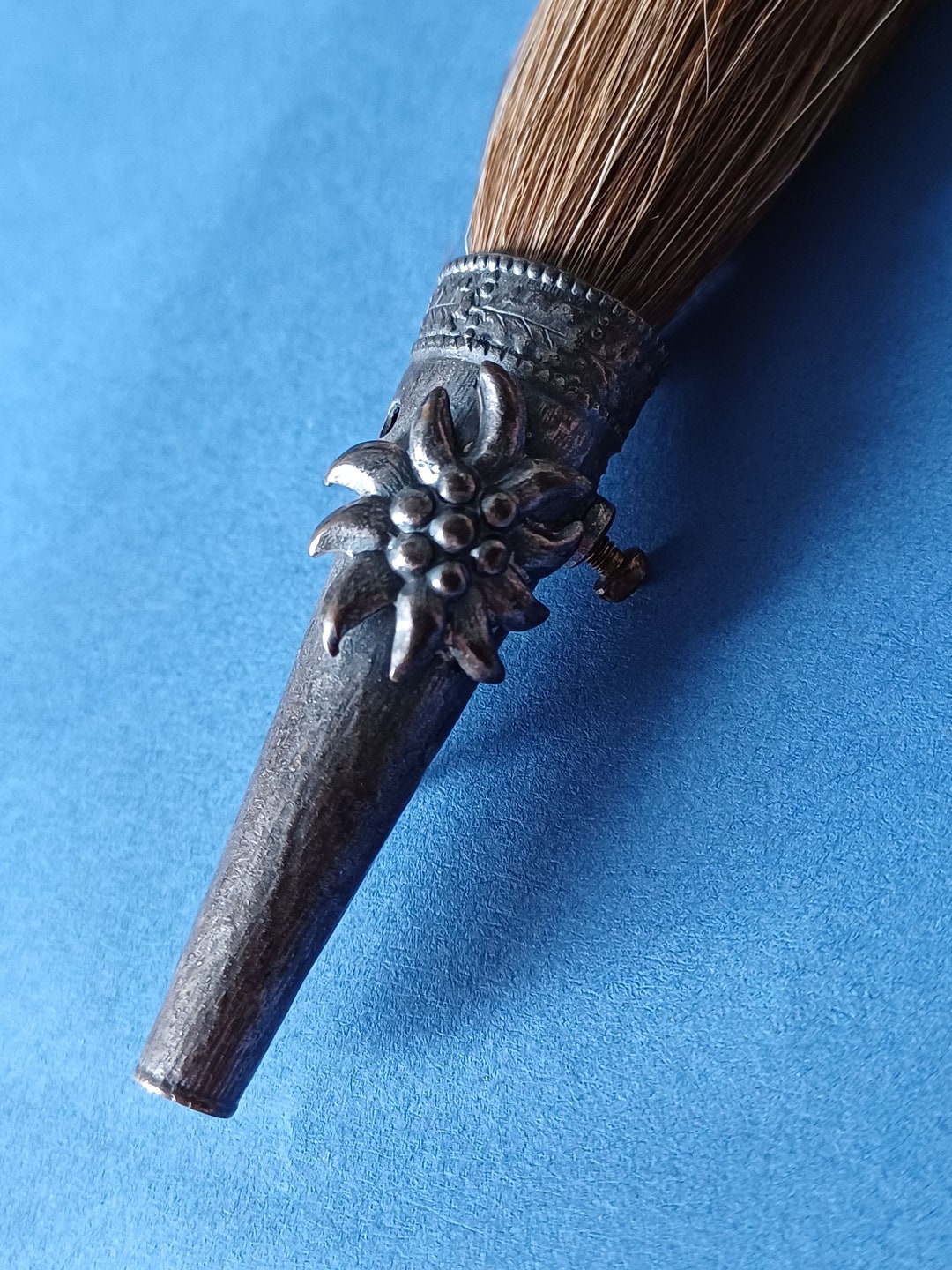 Vintage Silver Plated German Hunter Brooch Pin, Hunting Brooch ...