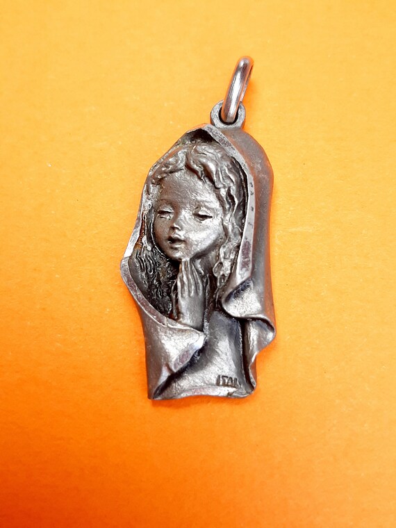 Vintage religious Catholic Italian silver plated char… - Gem