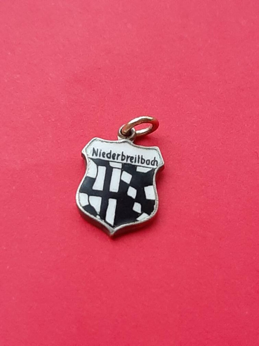 Vintage Enamel Hallmark Silver 800 Travel Shield of Niederbreitbach ...