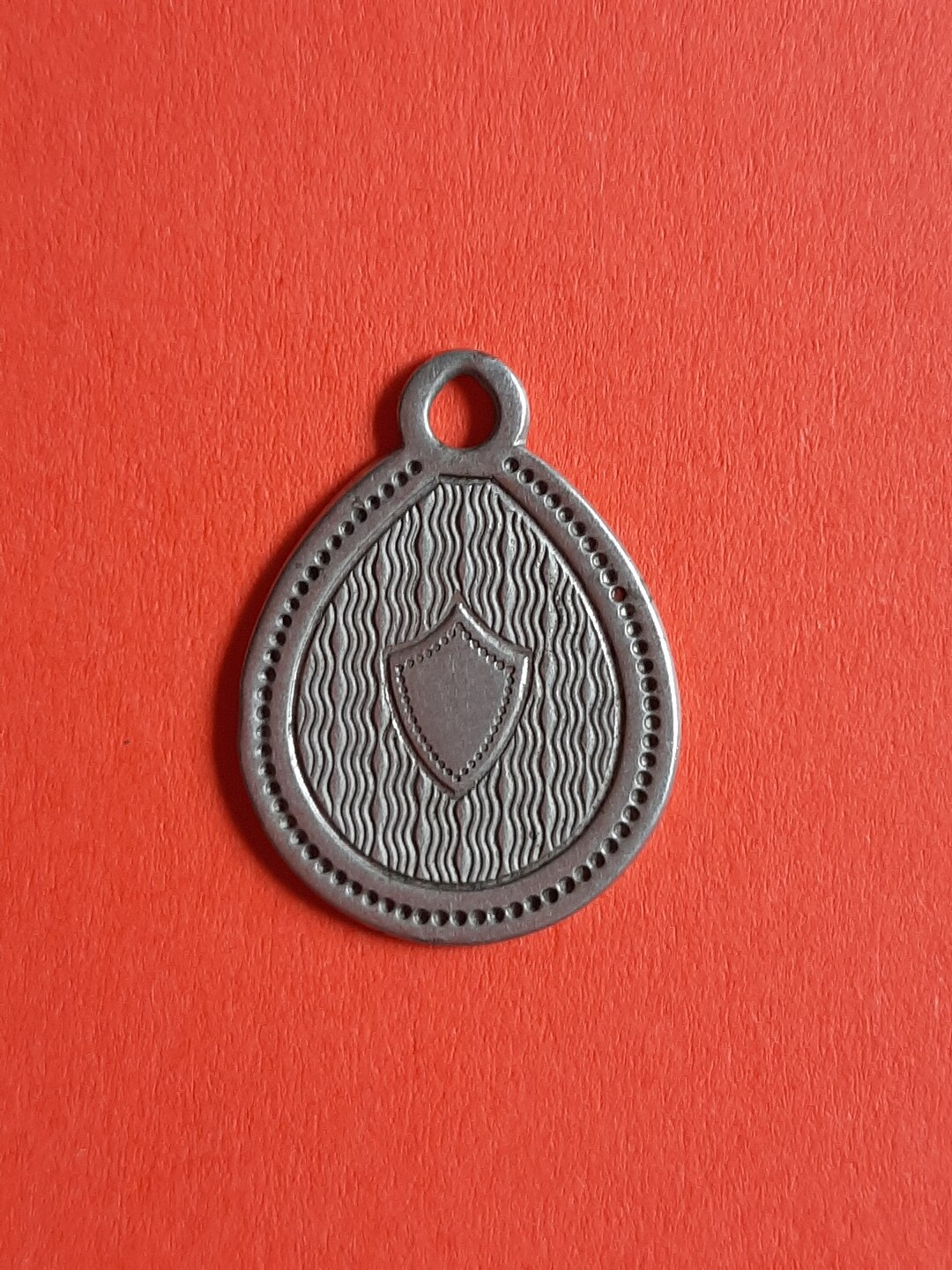 Vintage Silver Plated Medal Penfant of a Heraldry Shield, Heraldry ...