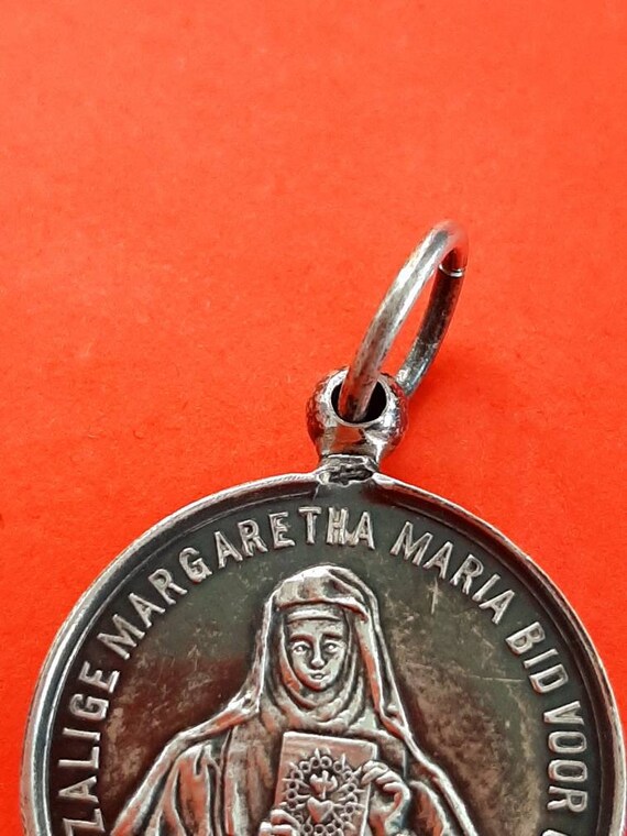 Religious vintage Catholic, hallmark sword silver,med… - Gem