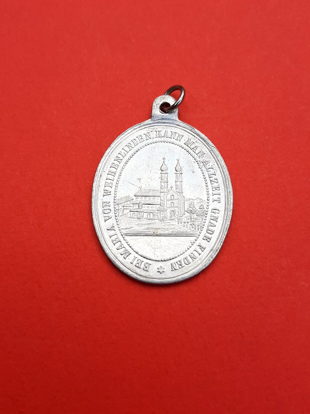 Vintage Religious Catholic German Medal Pendant of Our Lady of Peace ...