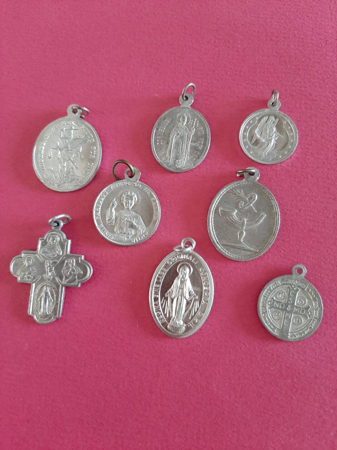 Group of 8 Different Religious Catholic Vintage French Religious ...