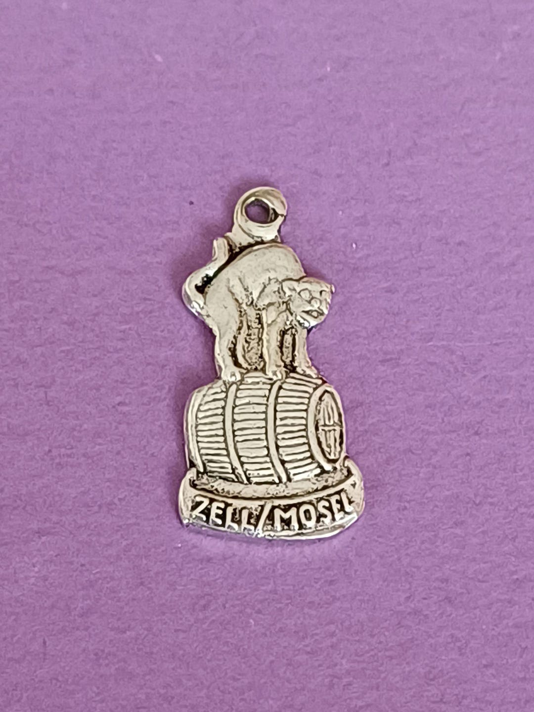 Vintage German Silver Hallmarked Zeller Schwarze Katz, Zell Mosel Charm ...