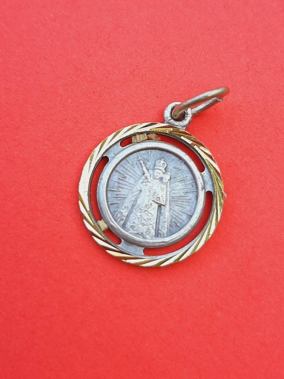 Vintage religious Catholic Italian silver and gold pl… - Gem