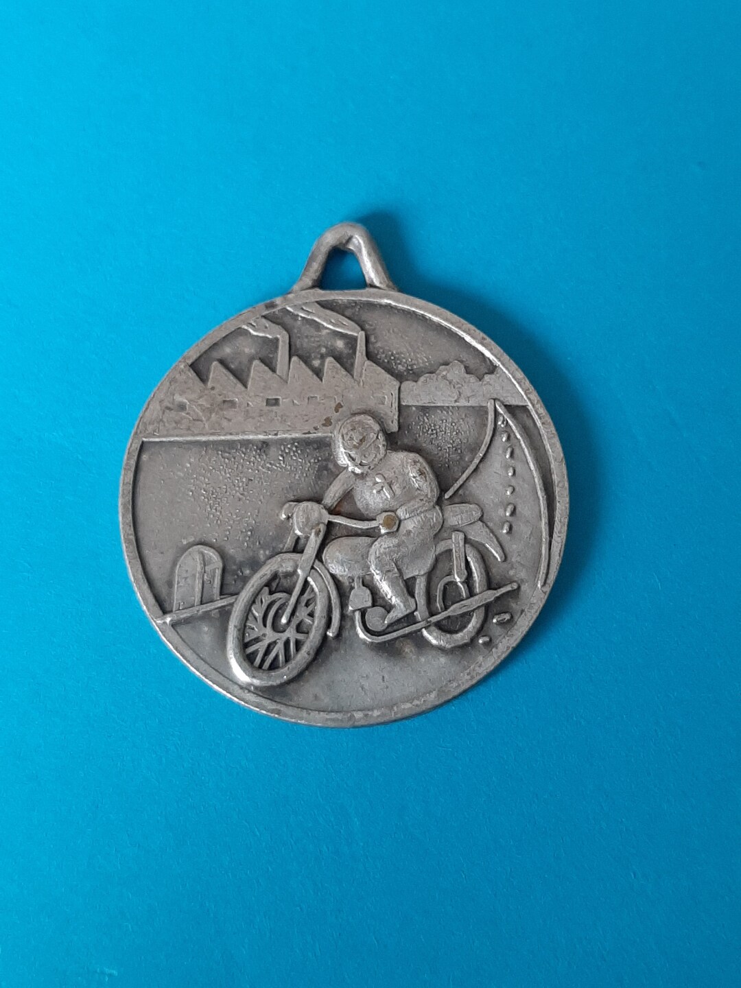 French Vintage Medal Pendant of Motor Racing, Medal Motor Racing, Moto ...