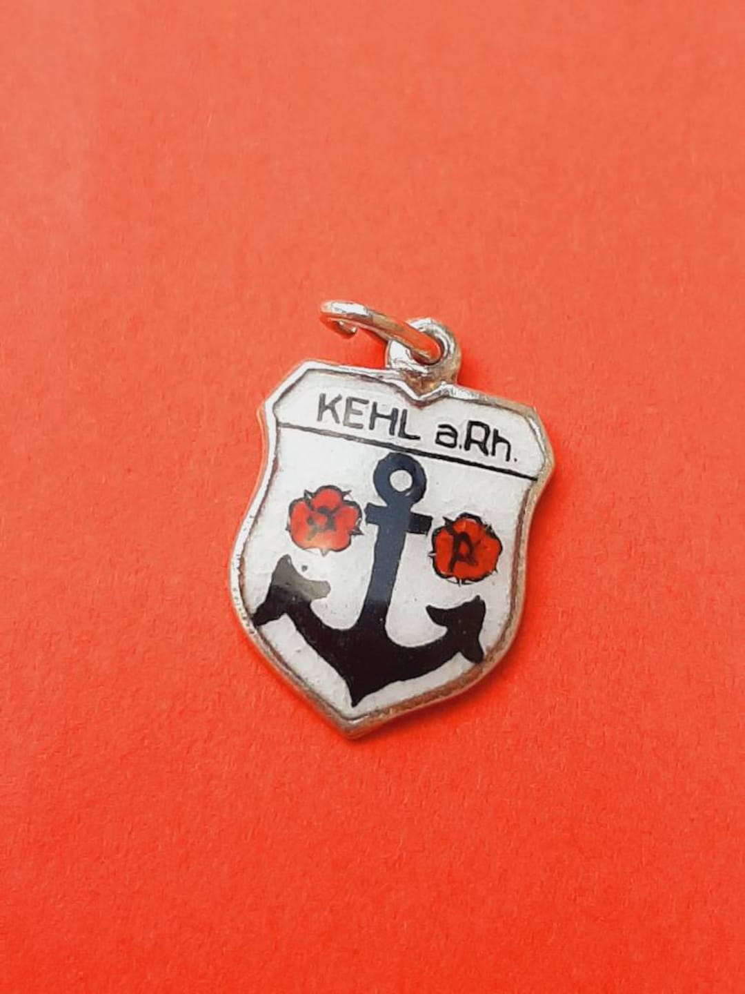 Vintage Silver 800 and Enamel Travel Shield of Kehl Am Rhein, Khel Am ...