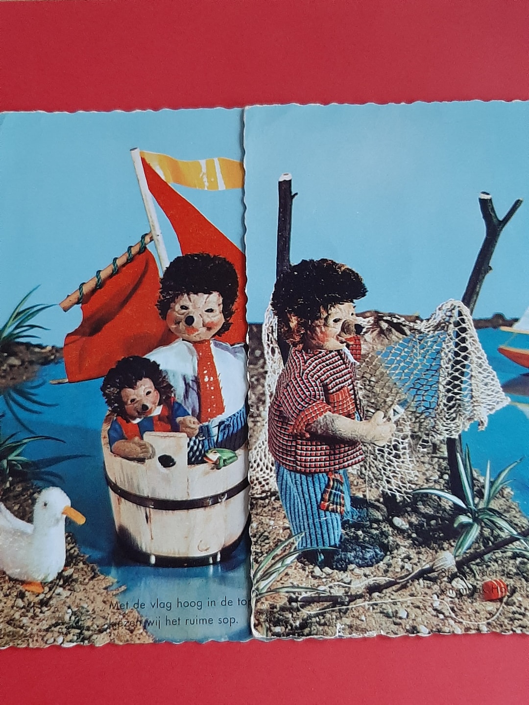 Set of 2 Colorful Vintage Postcards From Mecki the Hedgehog Iconic ...