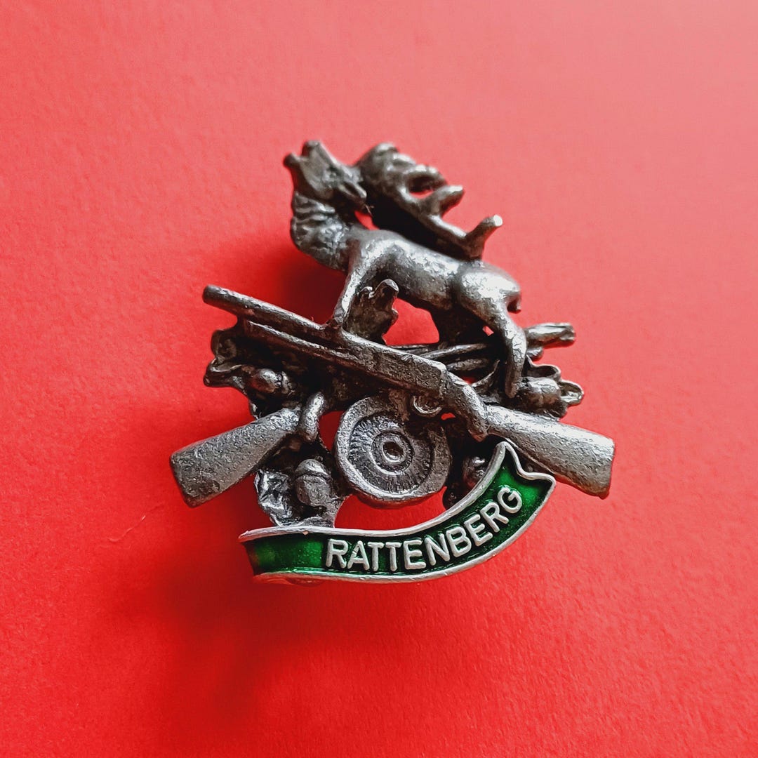 Vintage Hunting Silver Plated and Enamel Brooch of Rattenberg Tirol ...