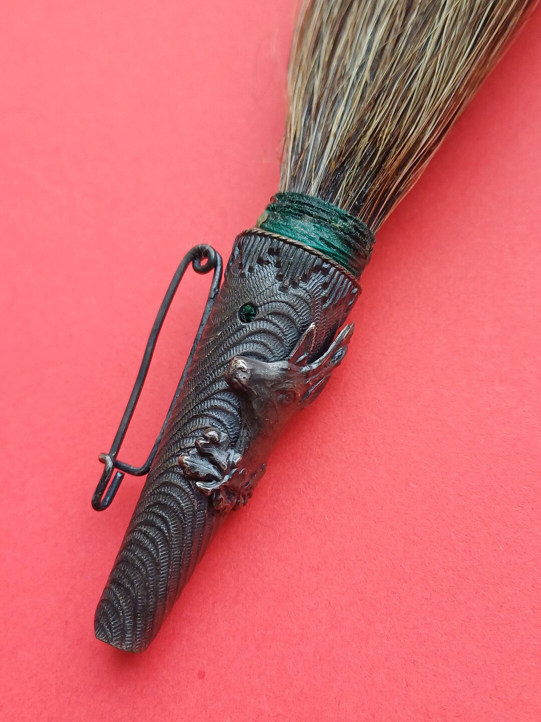 Antique South German Hunting Hat Brooch, Hunting Deer Brooch ...