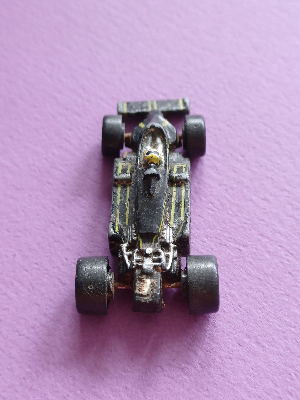 Vintage Mini Car, Black Formula One Car, Race Car Mini Item, F1 ...