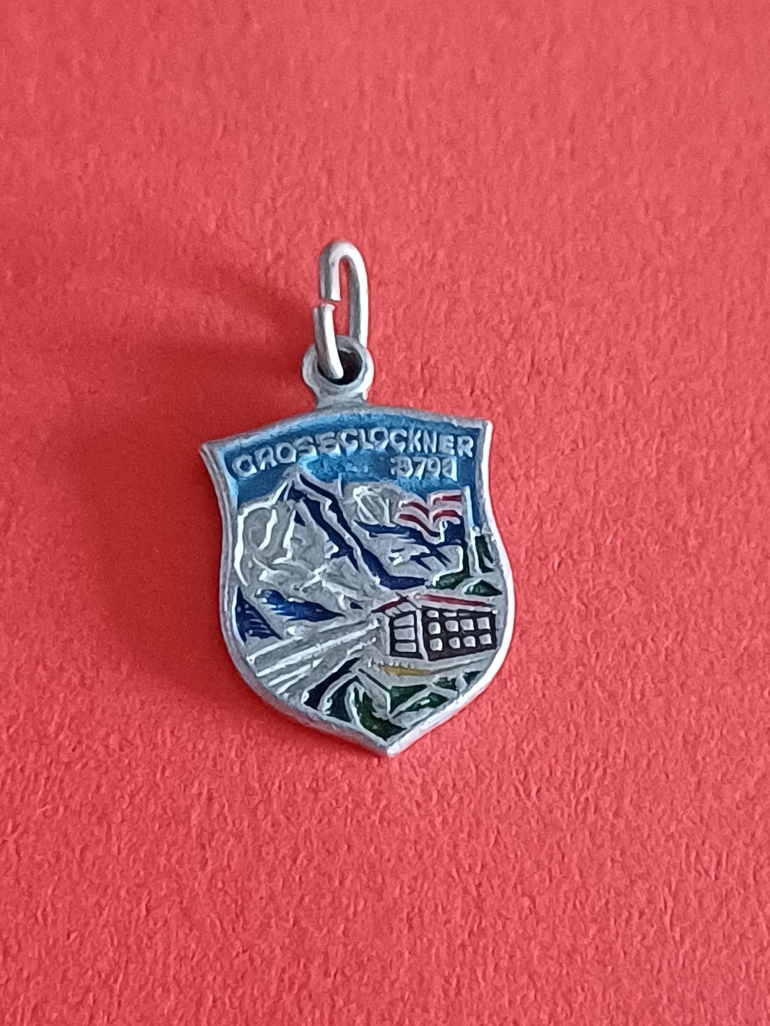 Vintage Silver Plated the Grossglockner Austria Travel Shield Charm ...