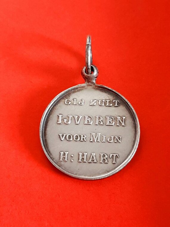 Religious vintage Catholic, hallmark sword silver,med… - Gem