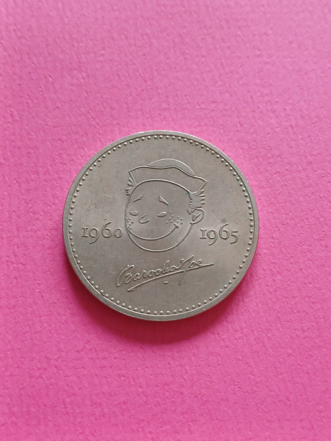 Vintage Silver Plated Token of Bazooka Club 5 Years 1960-1965 ...