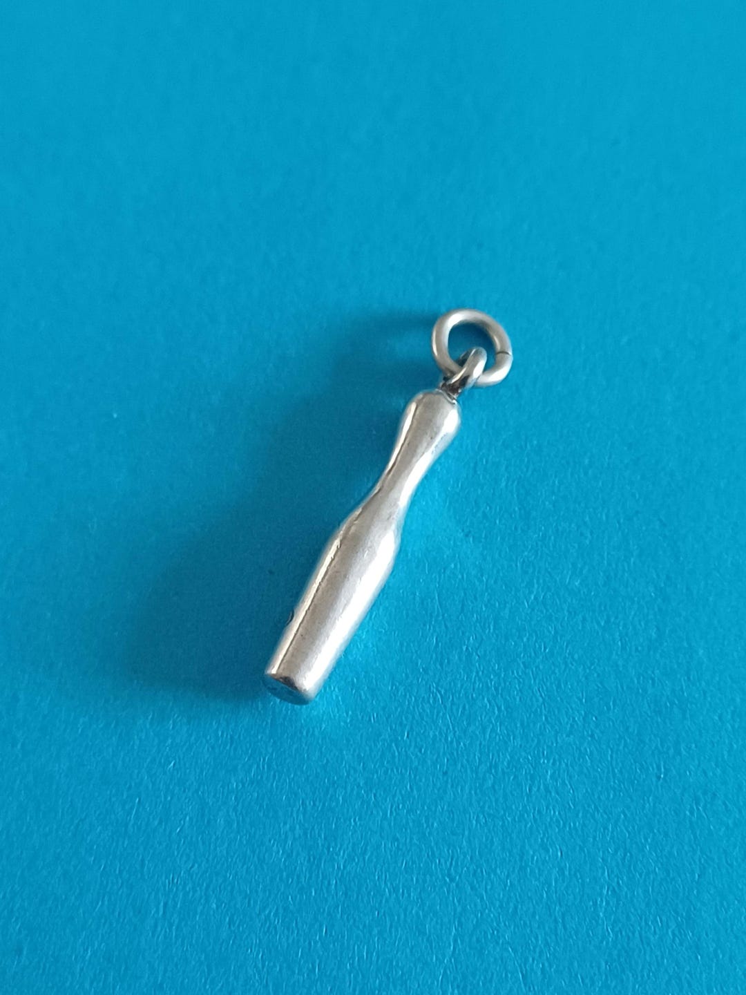 Vintage Charm Bowling, Silver Bowling Pin Charm, Hallmarked Silver ...