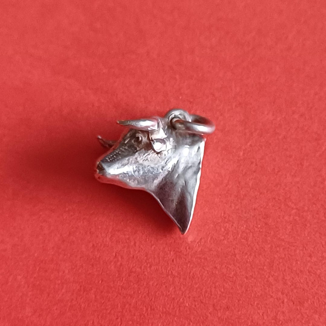 Vintage Silver Bull Head Charm, Old Spanish Bull Charm, Vintage Torero ...