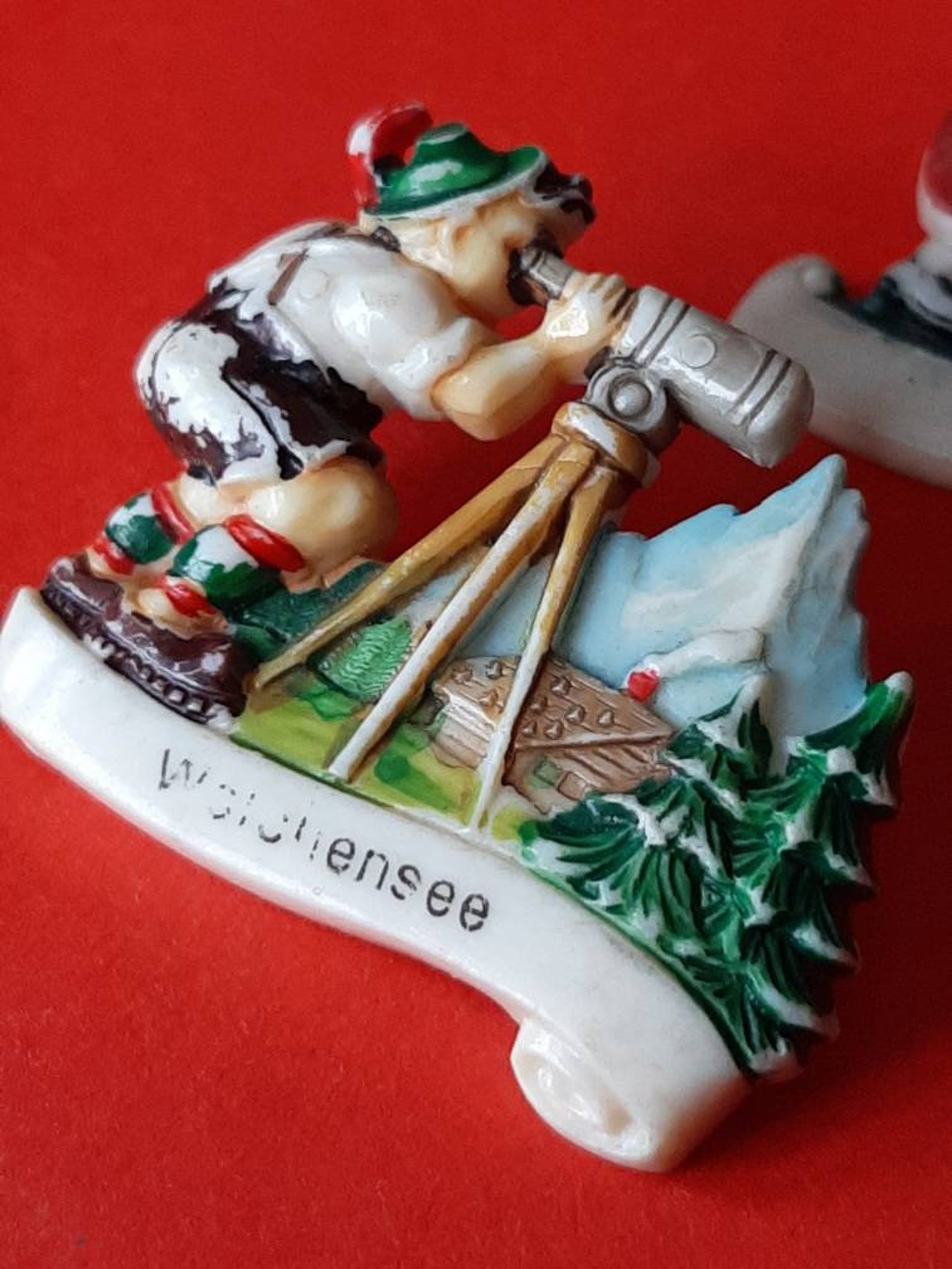 Vintage German Handpainted Celluloid Brooches, Old Plastic German ...