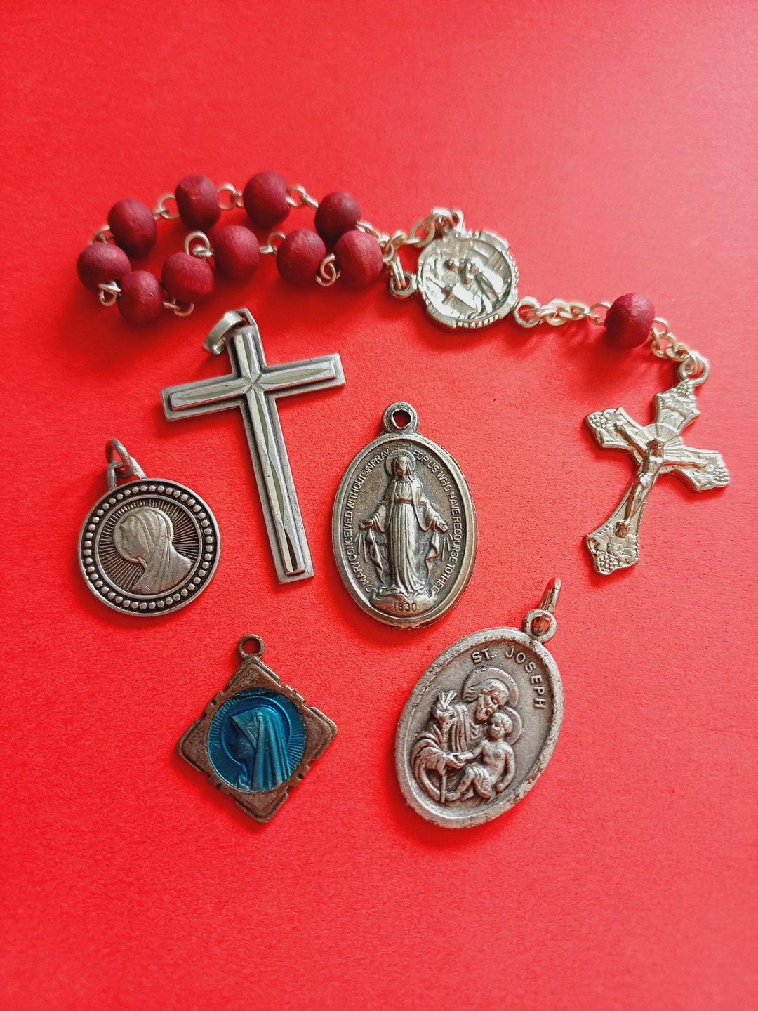 Vintage Religious Catholic Items, Diy Mix Religious, Mix Catholic ...