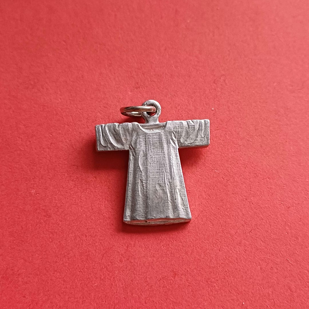 Vintage Charm of the Seamless Robe of Jesus, Holy Robe Charm, Holy ...