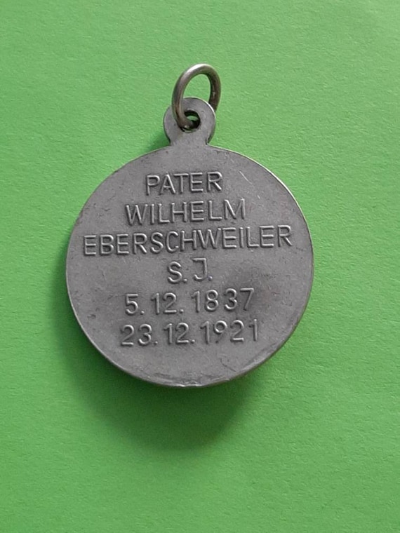Vintage religious Catholic German rare silver plated … - Gem