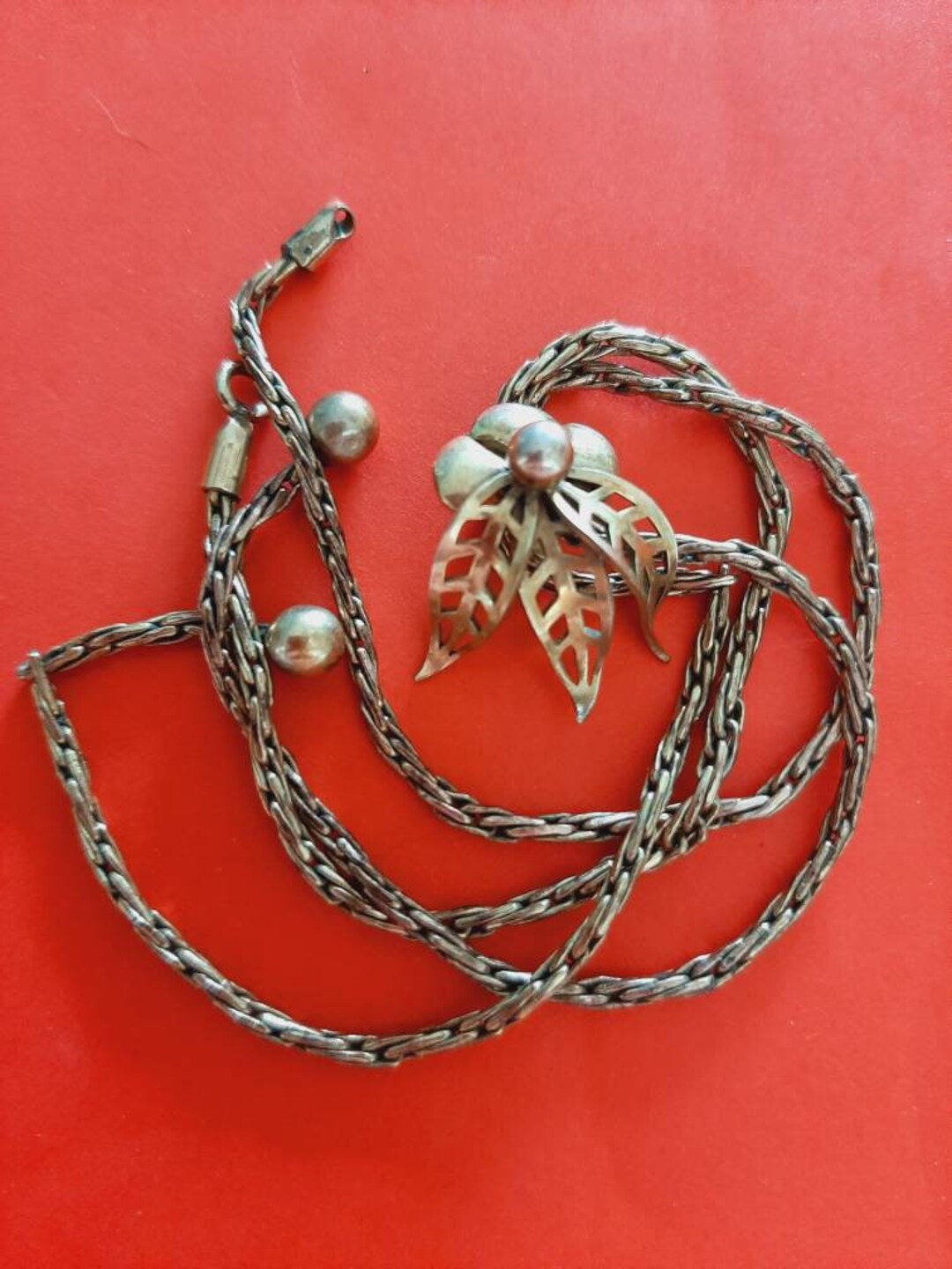 Vintage German Signed Chatelaine, Necklace or Watch Chain Hallmarked AD ...