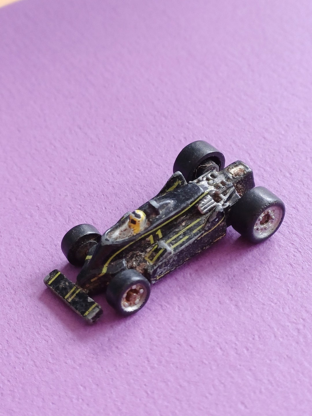 Vintage Mini Car, Black Formula One Car, Race Car Mini Item, F1 ...