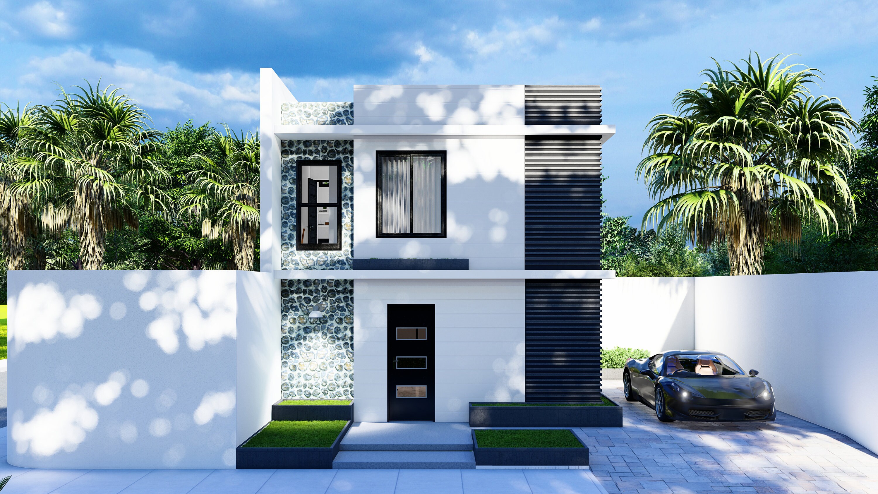 6x6 Meters Small House FLOORPLAN 2 Bedrooms House Plan - Etsy