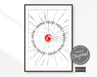 Bang Head Here Sign - Etsy