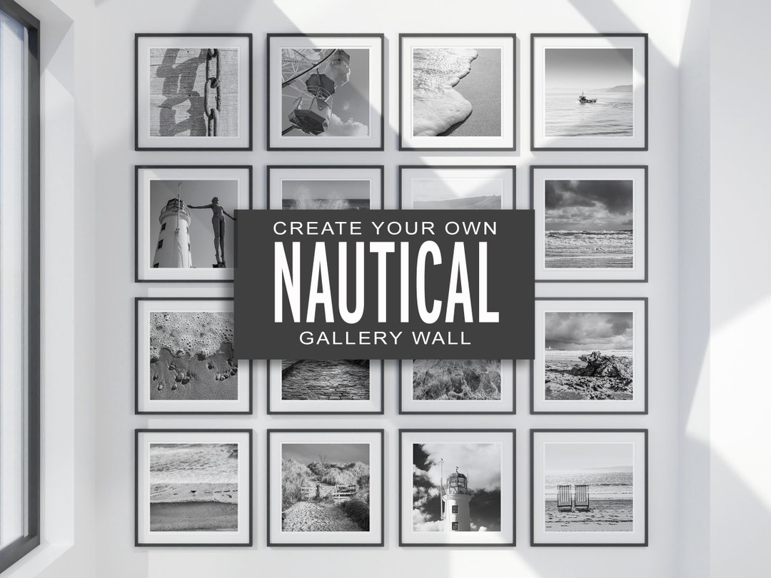 Nautical Decor Gallery Wall Art Set - Etsy