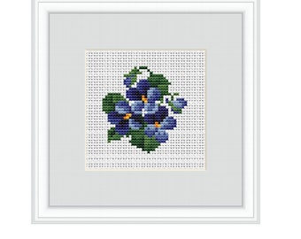 Violets. Cross Stitch Pattern. Instant Download. Beginner - Etsy