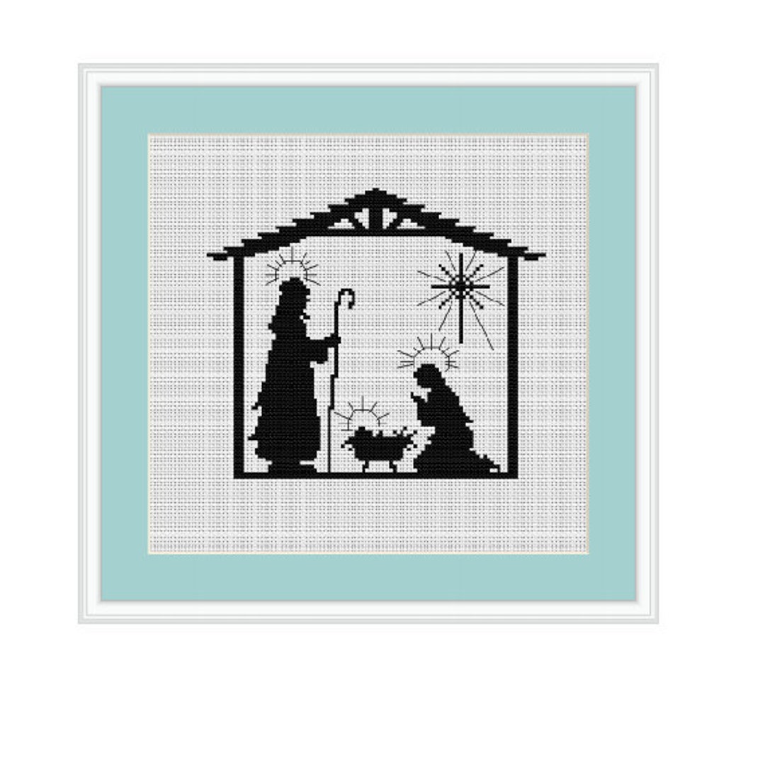 Nativity Scene Pattern. Christmas Counted Cross Stitch - Etsy
