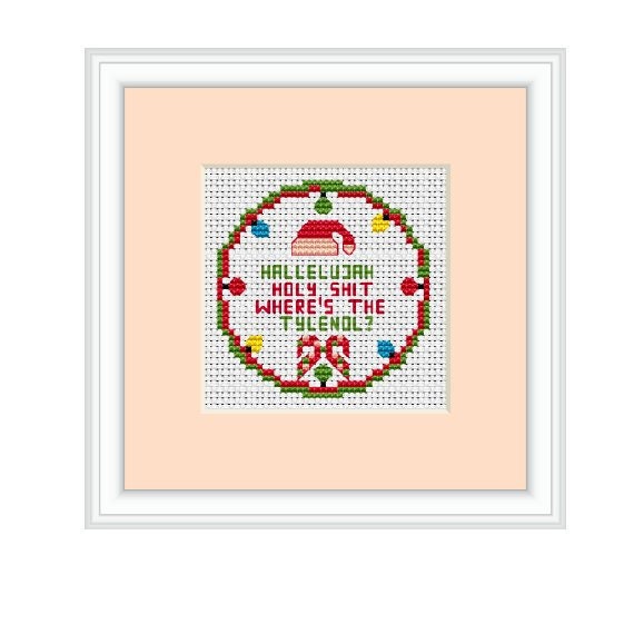 Craft Supplies & Tools Hallelujah Holy Shit Cross Stitch Pattern Where ...