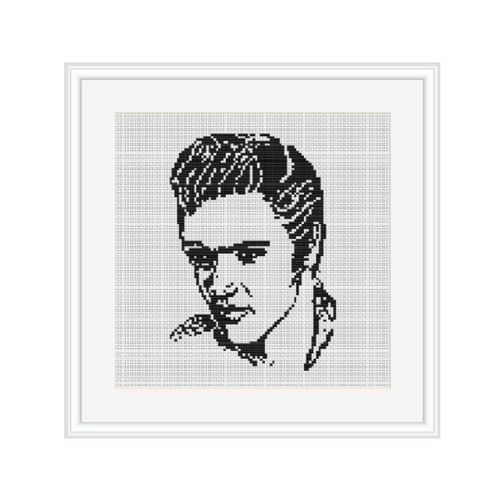 Elvis Presley Cross Stitch Pattern. Singer Cross Stitch - Etsy
