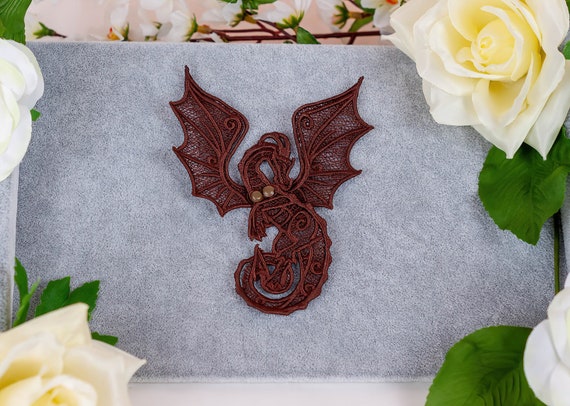 Stitchy Wiggle Dragon Wobbly Dragon | Etsy