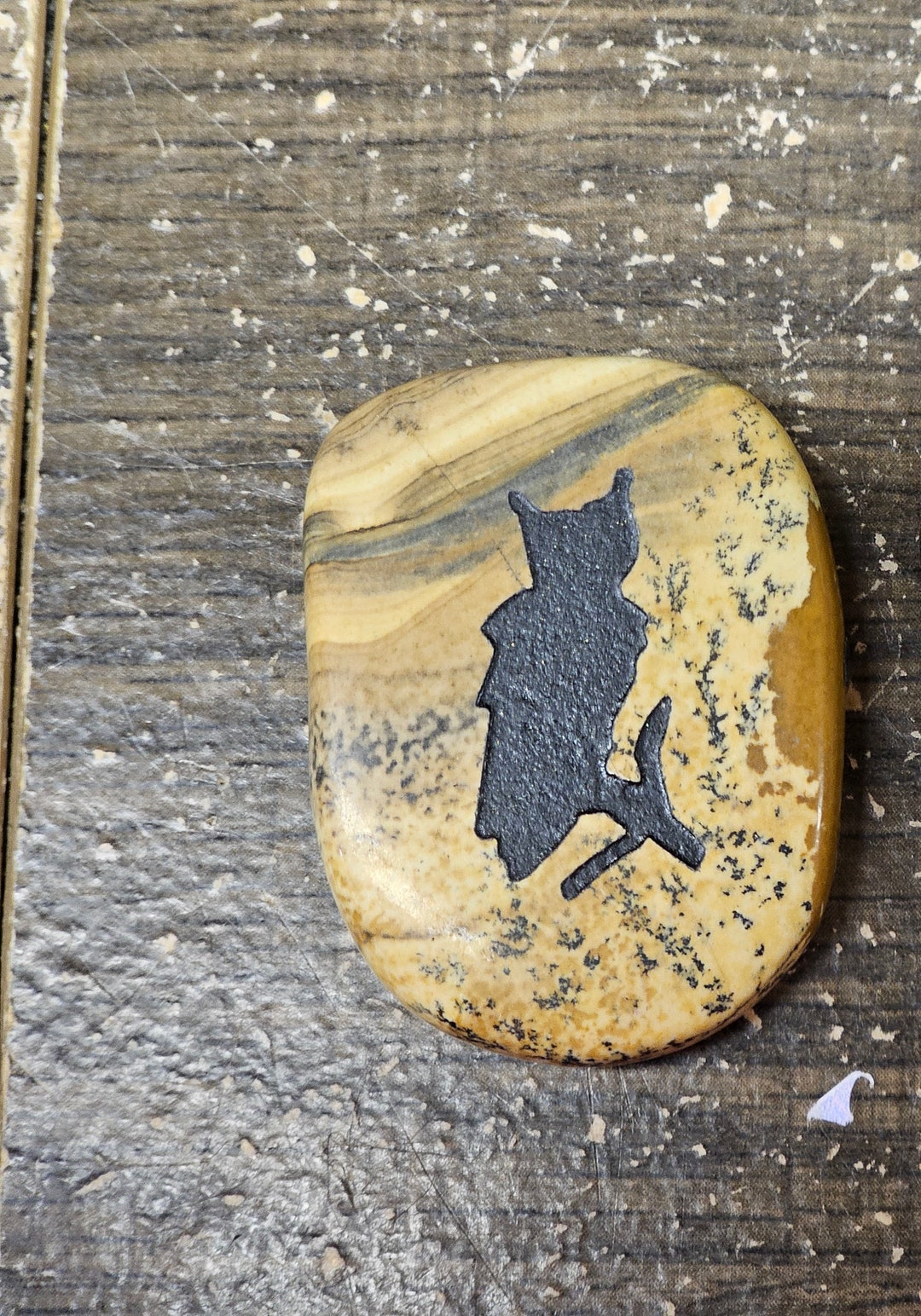 Owl Spirit Animal totem Beautiful Worry Stone - Etsy