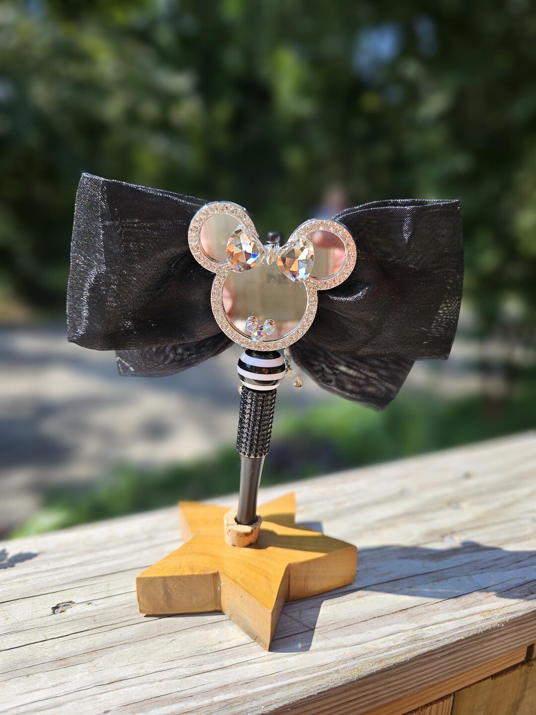 Handmade Minnie Mouse Mirror Pen, Blingy Desk Accessory - Etsy