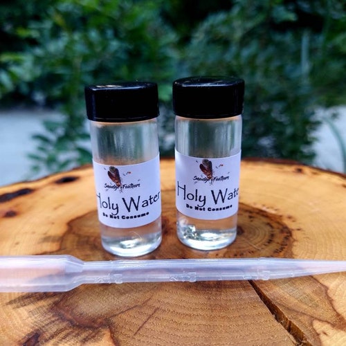 Blessed Exorcised Holy Water Oil & Salt Christian | Etsy