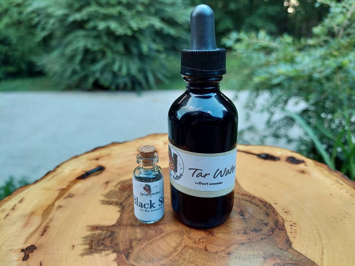Tar Water Aka Pine Tar Water With Bonus Mini Bottle Black | Etsy